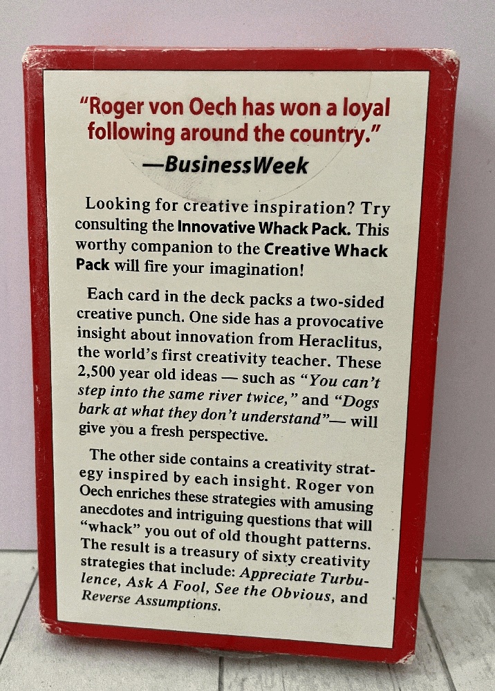 Still Sealed! Innovative Whack Pack Creativity Card Deck, Roger Von ...